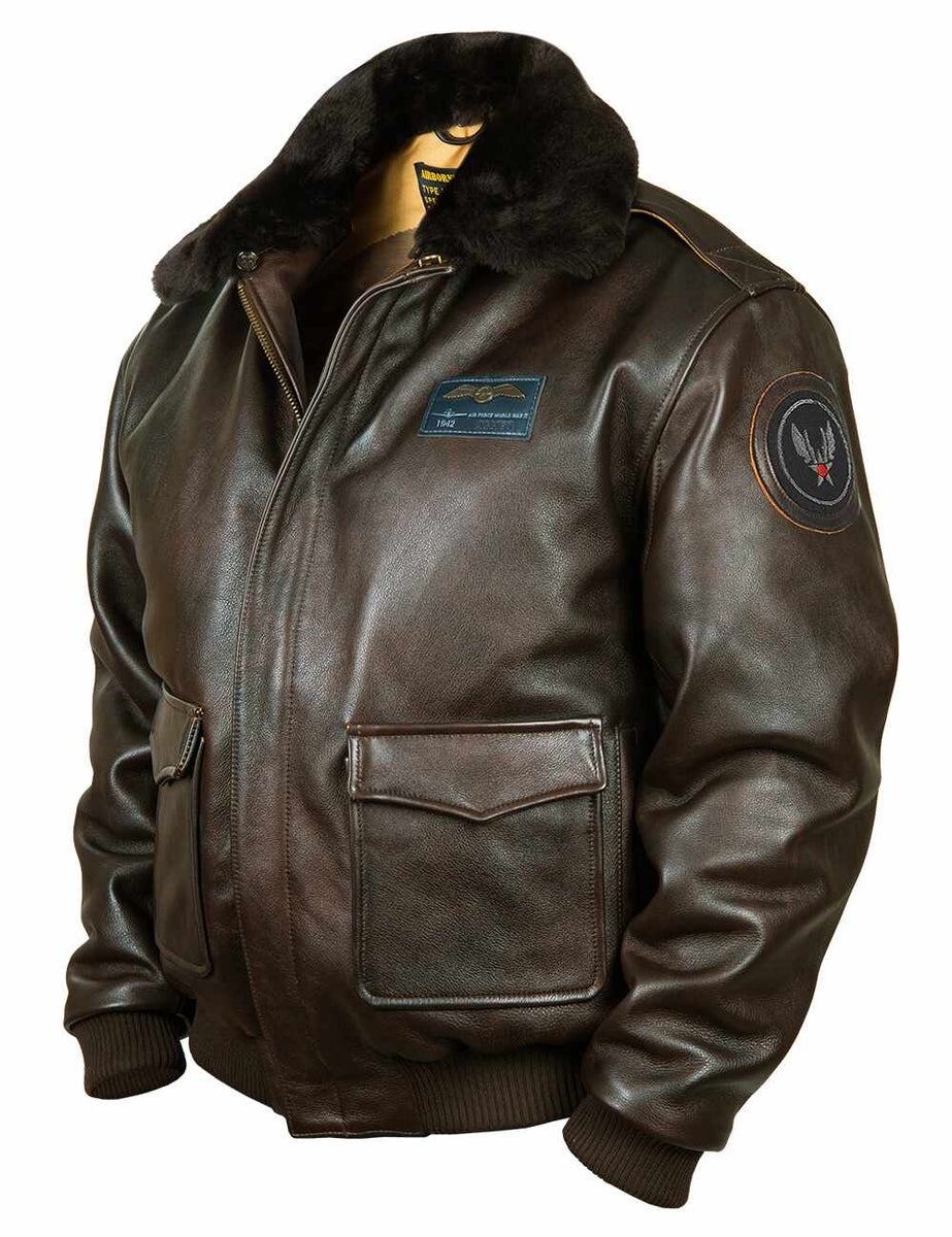 A-2 North American Flight Leather Jacket brown Art.340 | Vintage Leder