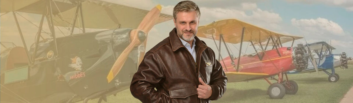 Men's spring leather jackets | Vintage Leder online store