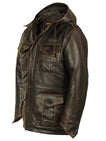 M65 Cap Field Leather Jacket brown Art. 551 | Vintage Leder