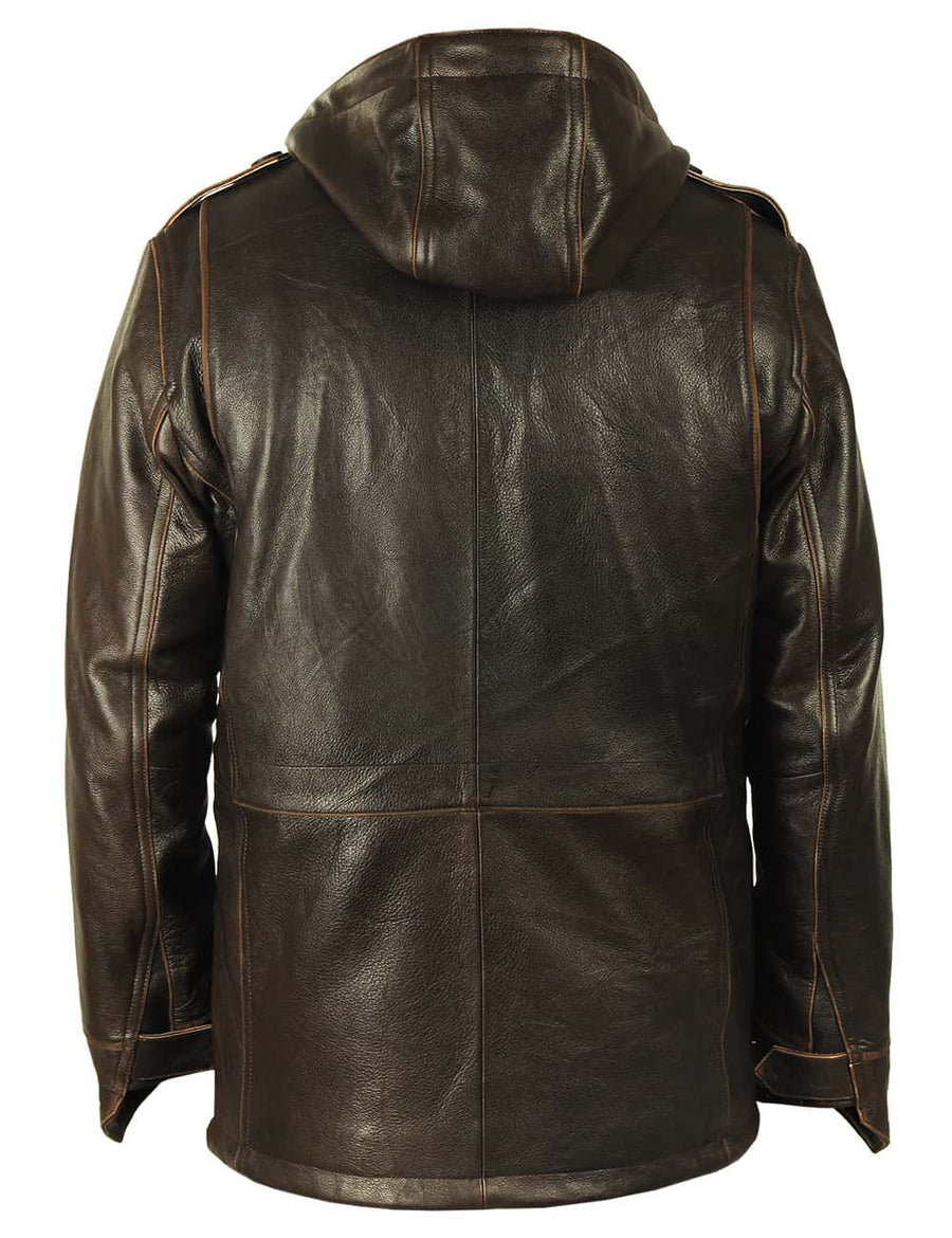 M65 Cap Field Leather Jacket brown Art. 551 | Vintage Leder