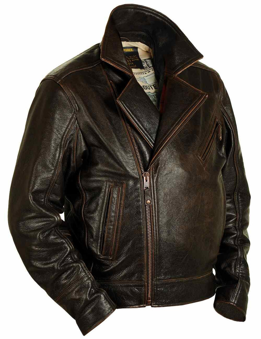 Men's spring leather jackets | Vintage Leder online store