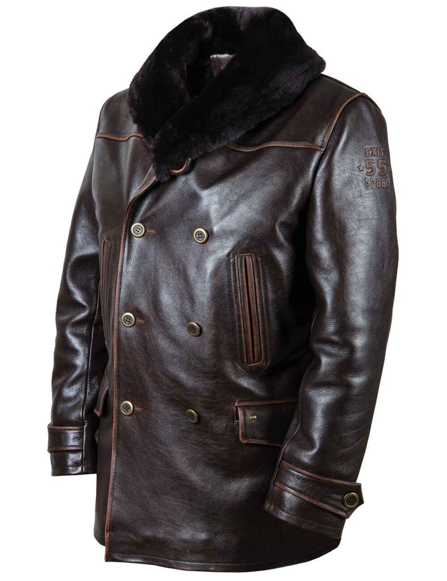 Men's leather Peacoats | Vintage Leder online store